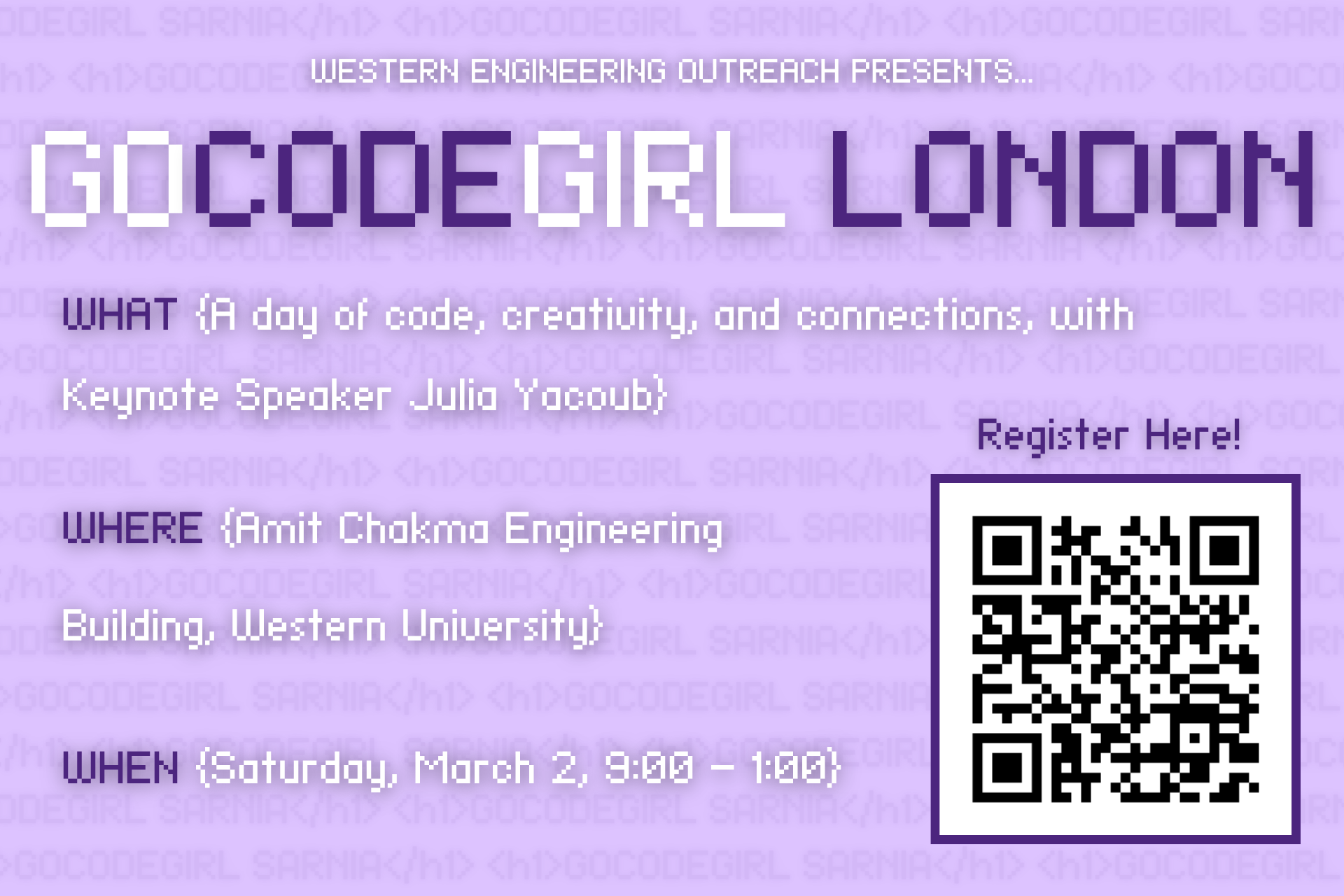Go CODE Girl at Western University - Outreach - Faculty of Engineering ...